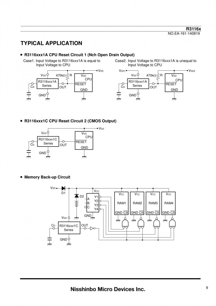R3116 datasheet page 9