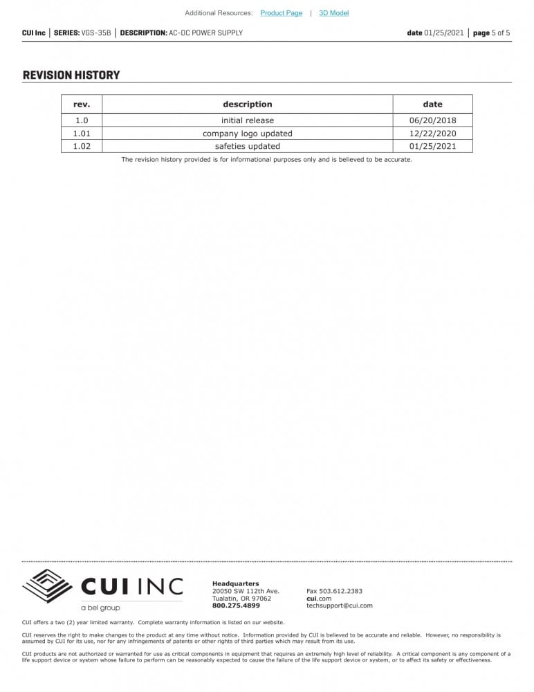 VGS-35B-24 datasheet page 5