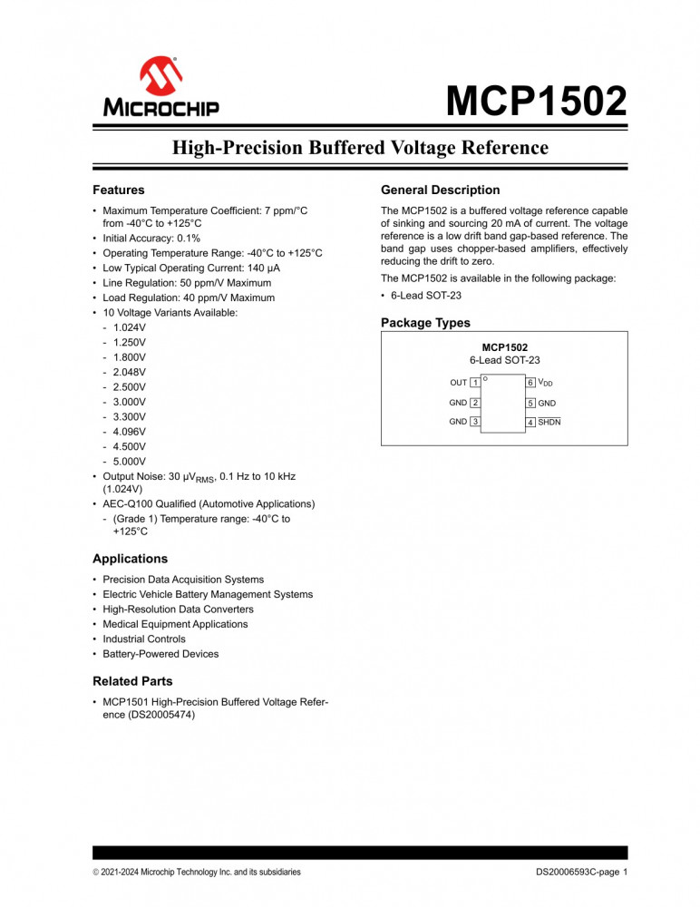 MCP1502 document page 1
