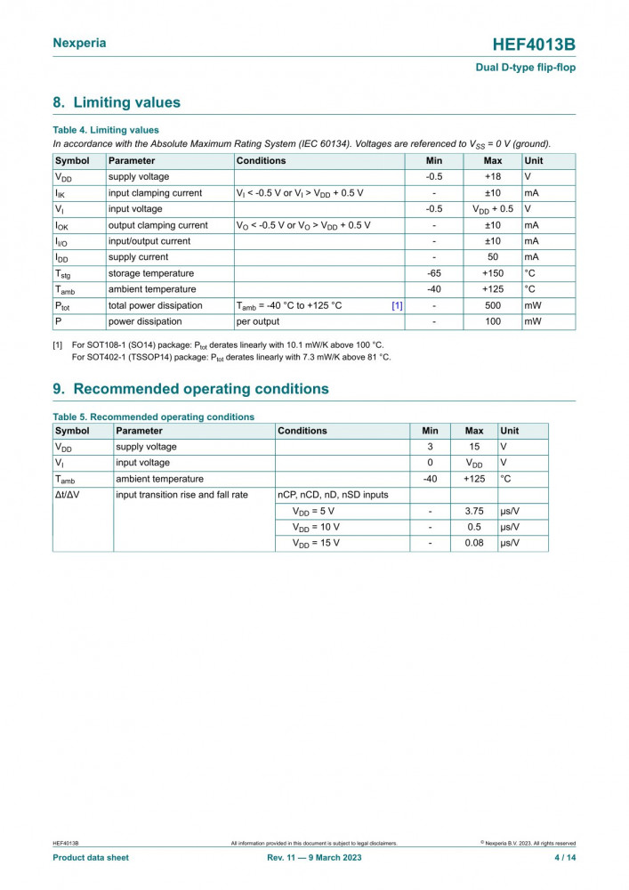 HEF4013BTT,118 datasheet page 4