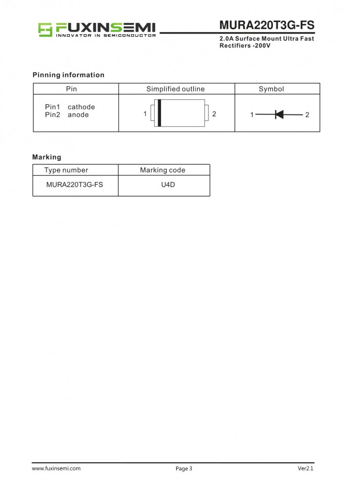 MURA220T3G-FS datasheet page 3