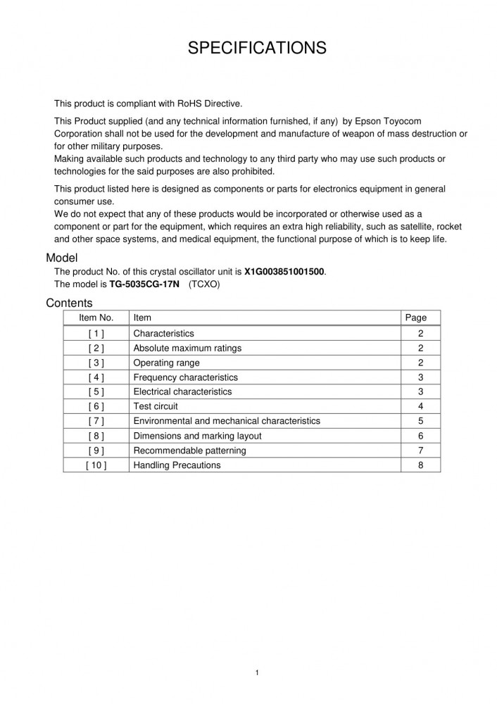EPSON TG-5035CG-17N specification page 3