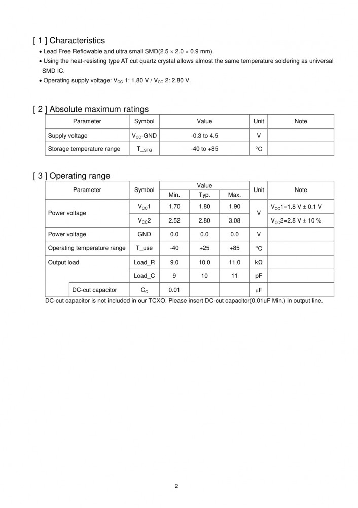 EPSON TG-5035CG-17N specification page 4