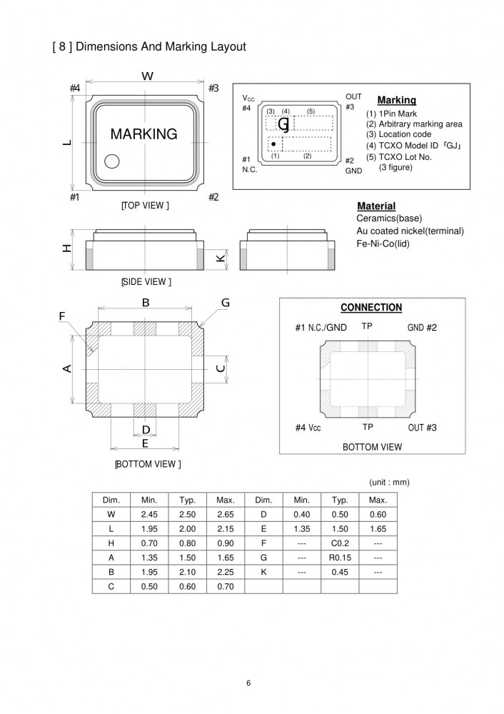 EPSON TG-5035CG-17N specification page 8