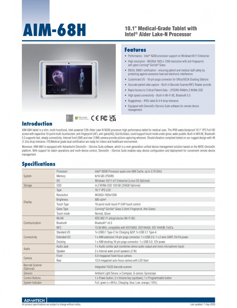 AIM-68H technical document page 1
