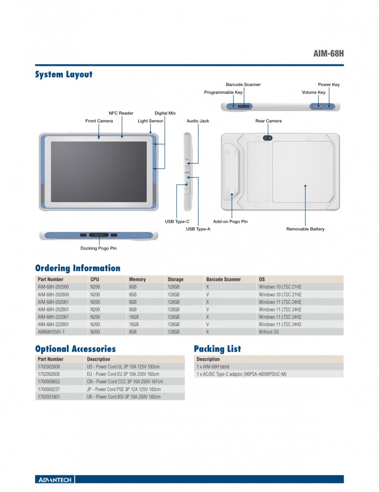 AIM-68H technical document page 3