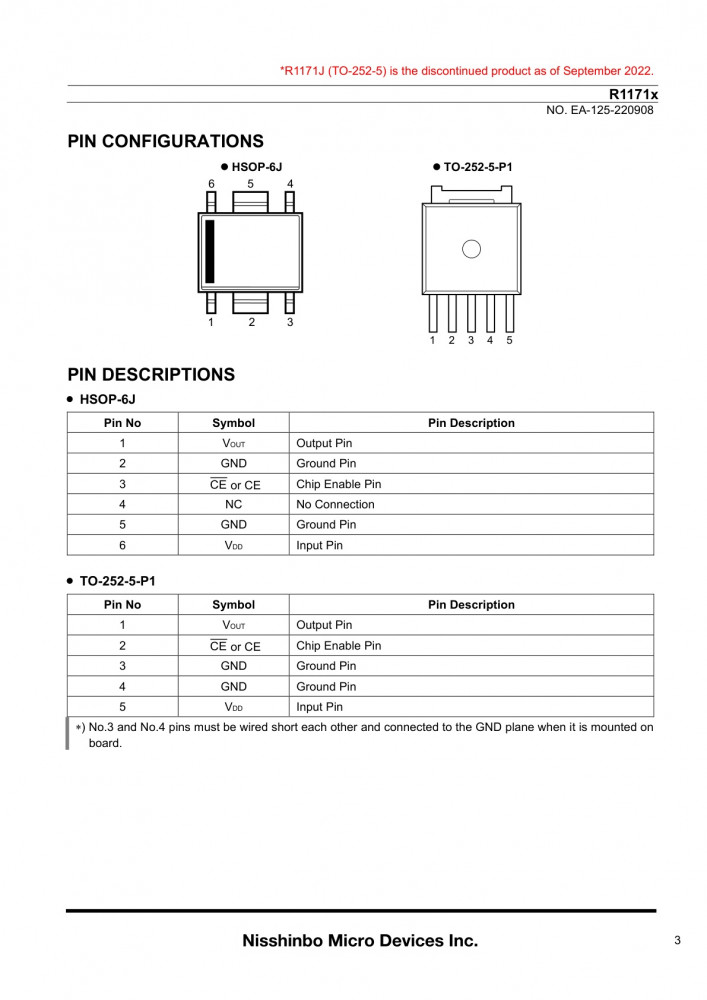 R1171 datasheet page 3