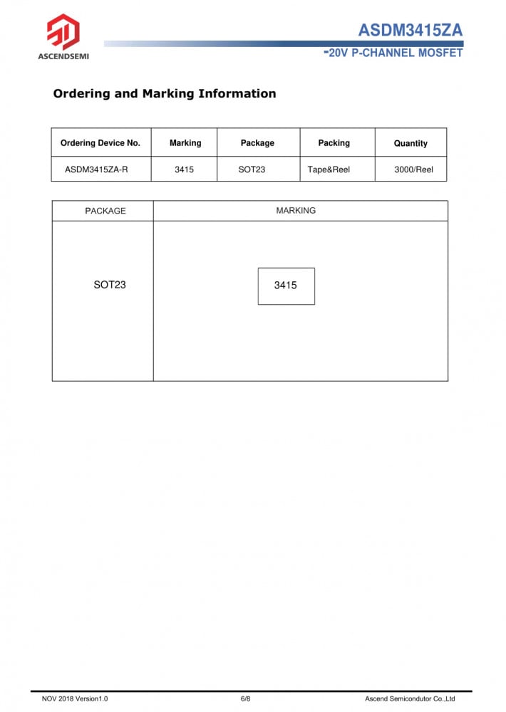 ASDM3415ZA-R datasheet page 6