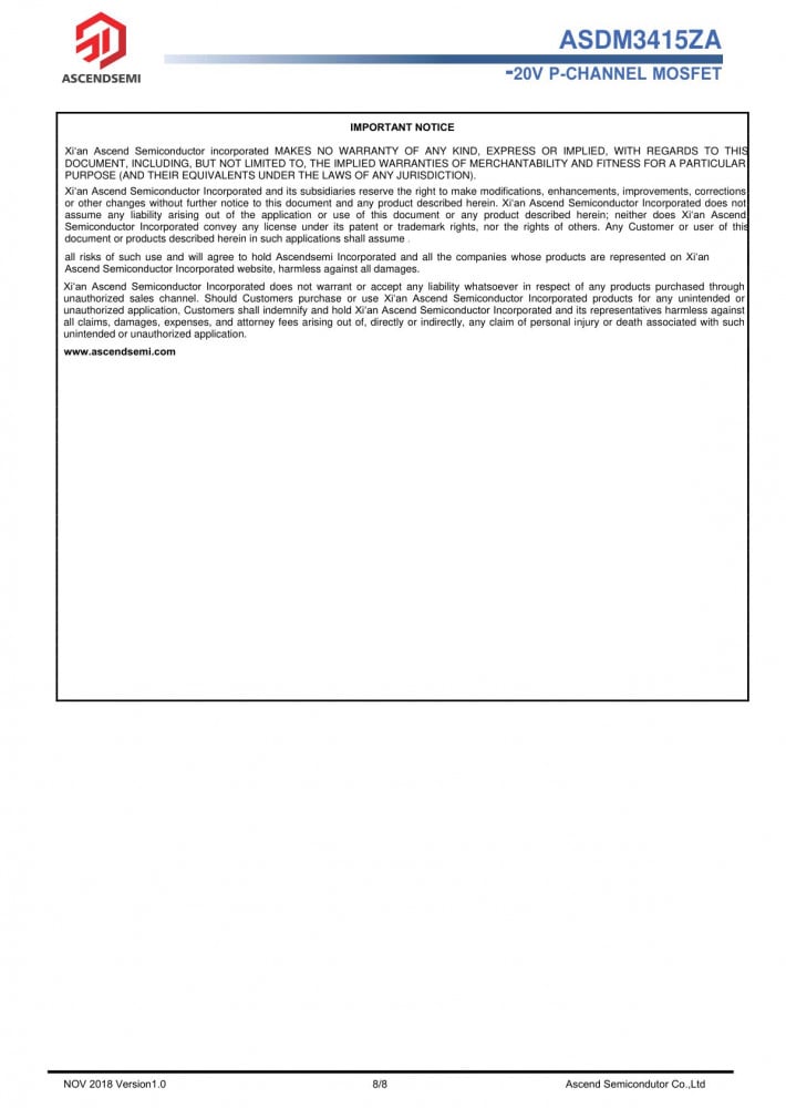 ASDM3415ZA-R datasheet page 8
