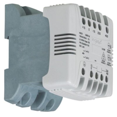 Control transformer and signal mono screw terminals - prim 230/400 V/sec 24/48 V - 1600 VA -screw