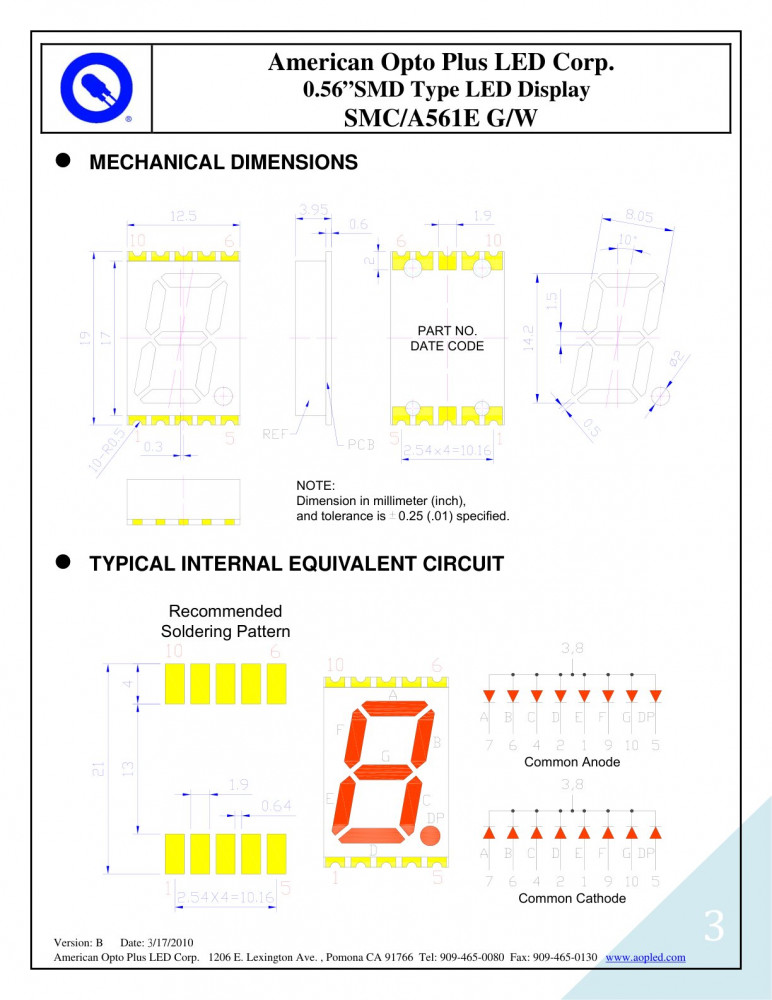SMA561E datasheet page 3