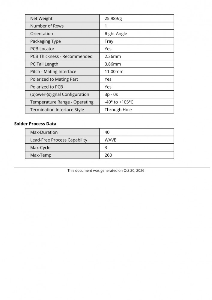 MOLEX 468171000 technical document page 3