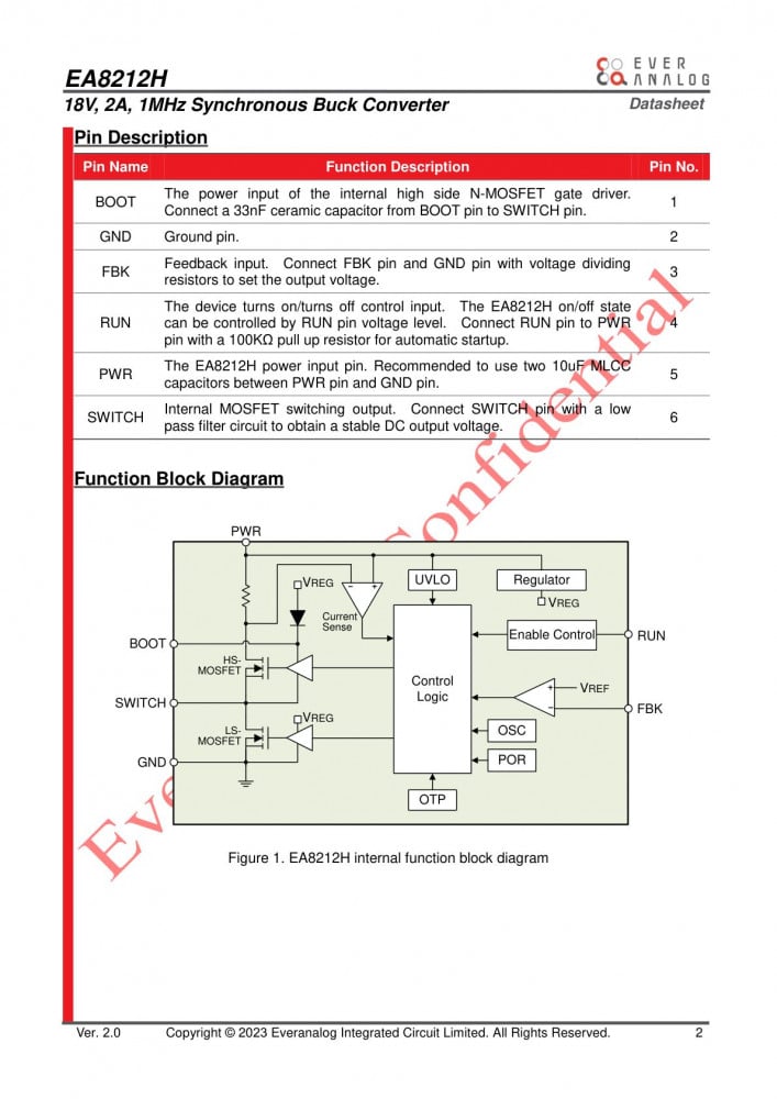 EA8212HT6R datasheet page 2