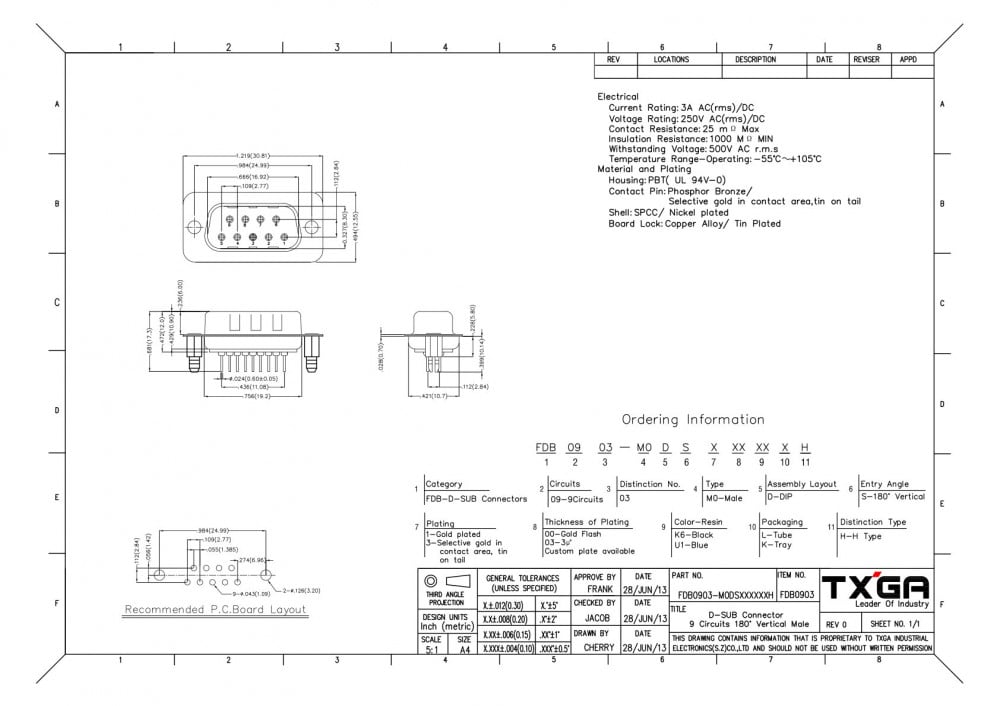 FDB0903-M0DS100U1KF technical drawing page 6