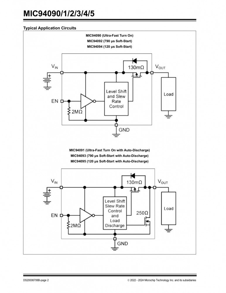 MIC94091 datasheet preview, page 2