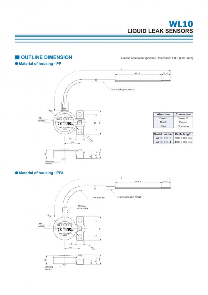 WL10-PF-2 datasheet page 3