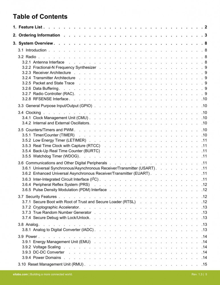 EFR32FG22 datasheet page 5