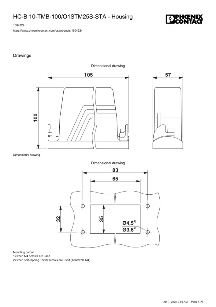 Phoenix Contact 1604324 technical document page 4