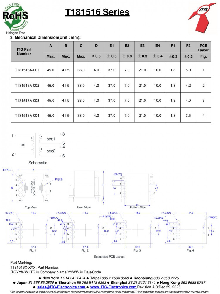 T181516 datasheet page 2
