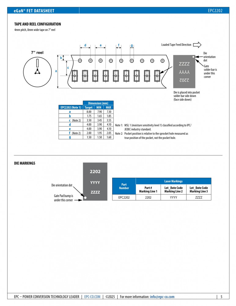 EPC2202 datasheet page 5