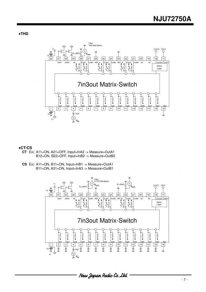 NJU72750A datasheet page 7