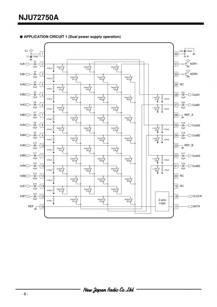 NJU72750A datasheet page 8