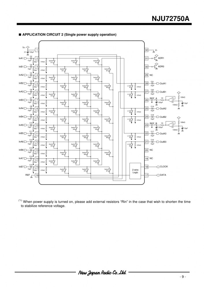 NJU72750A datasheet page 9