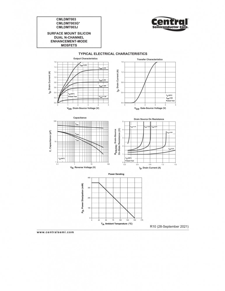 CMLDM7003G TR datasheet page 3