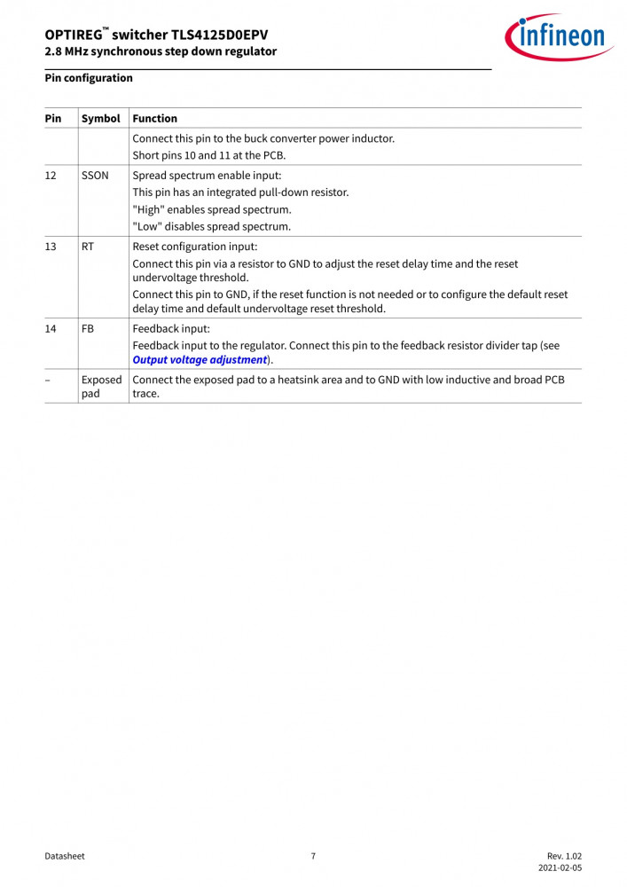 TLS4125D0EPV datasheet page 7
