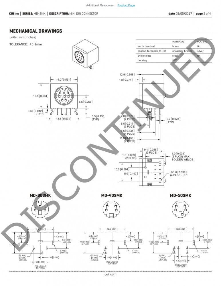 CUI MD-80SMK datasheet page 2