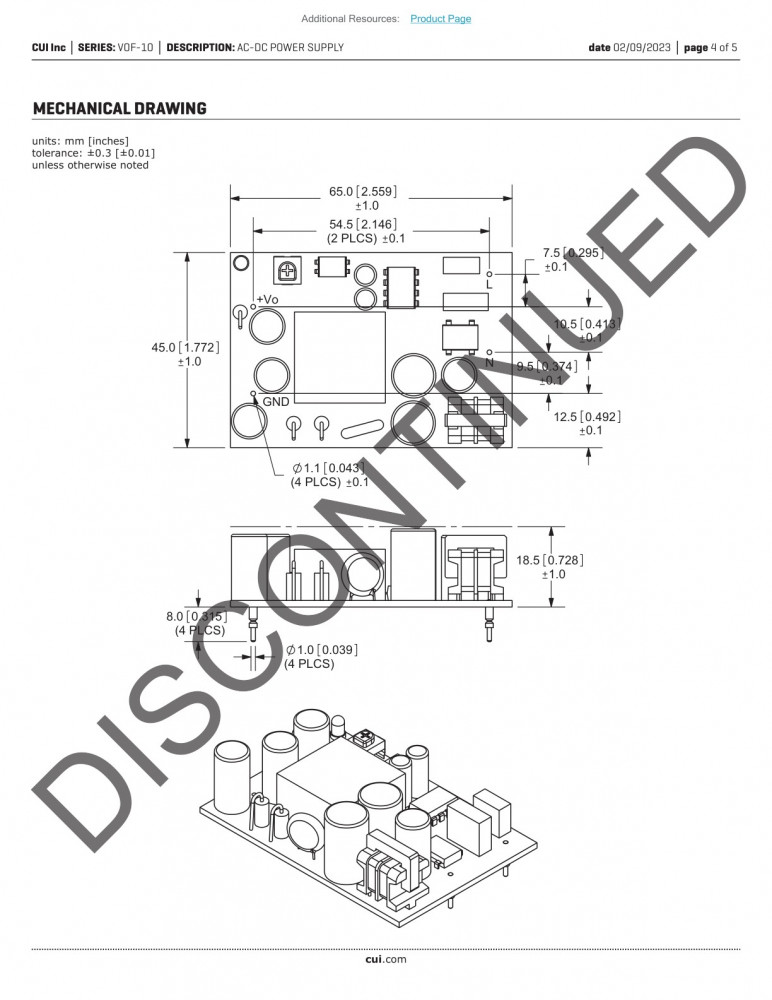 VOF-10-24 datasheet page 4