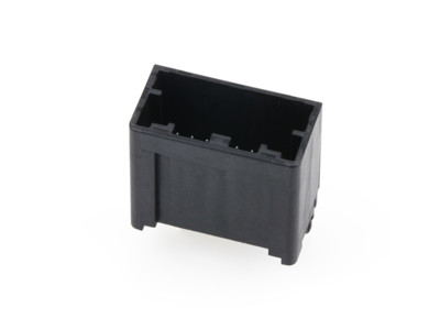 Mini50 Unsealed Vertical Header, UL 94 HB, Dual Row, 24 Circuit, Polarization Option C, Dark Gray, Tube