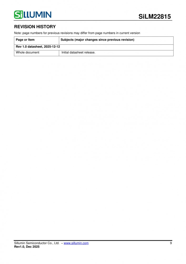 SiLM22815 datasheet page 9