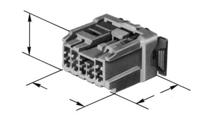 YAZAKI 7257-9313-40 Rectangular Connector Housing for sale