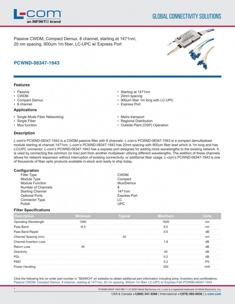 PCWND-08347-1943 product document page 1
