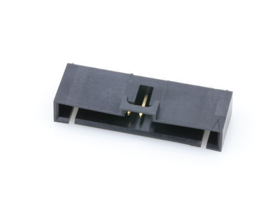 2.54mm Pitch SL Header, Single Row, Vertical, 3.05mm Pocket, Shrouded, 3.30mm Tail Length, 22 Circuits, 0.76µm Gold (Au) Selective Plating, Matte Tin (Sn) Tail Plating
