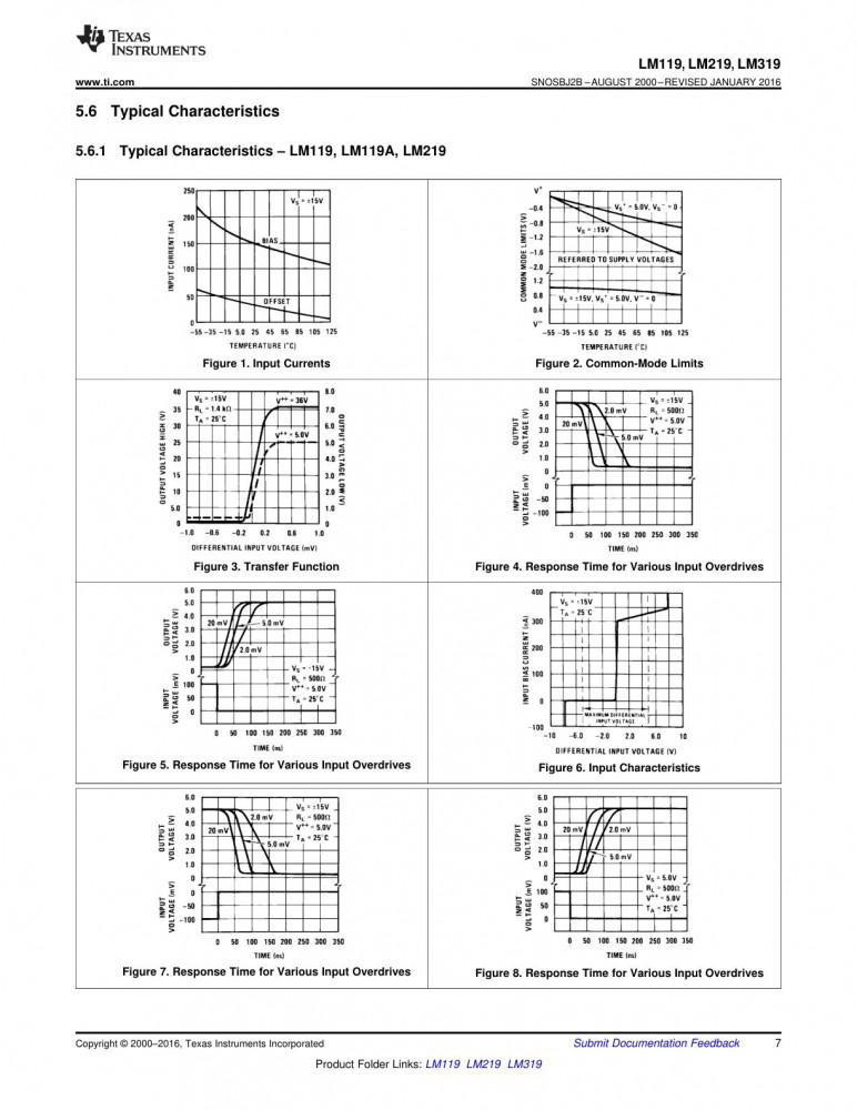 LM119W/883B datasheet page 7