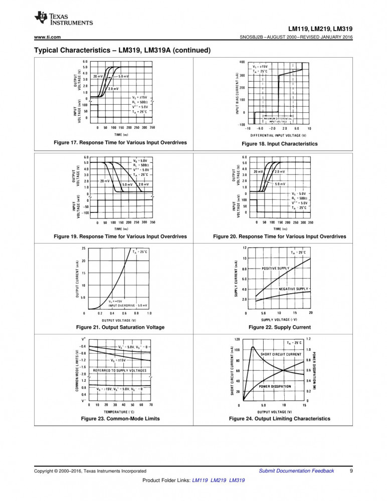 LM119W/883B datasheet page 9