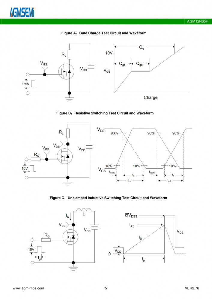 AGM12N65F datasheet page 5