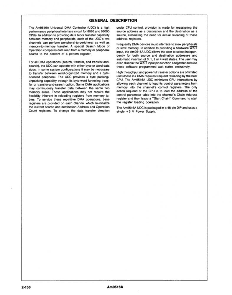 AM9516A datasheet page 2