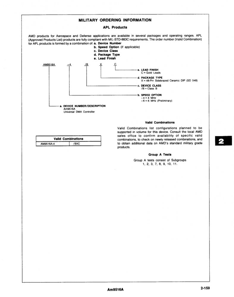 AM9516A datasheet page 5