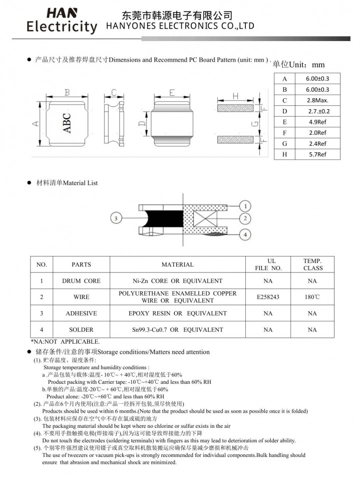 NR6028 specification page 3