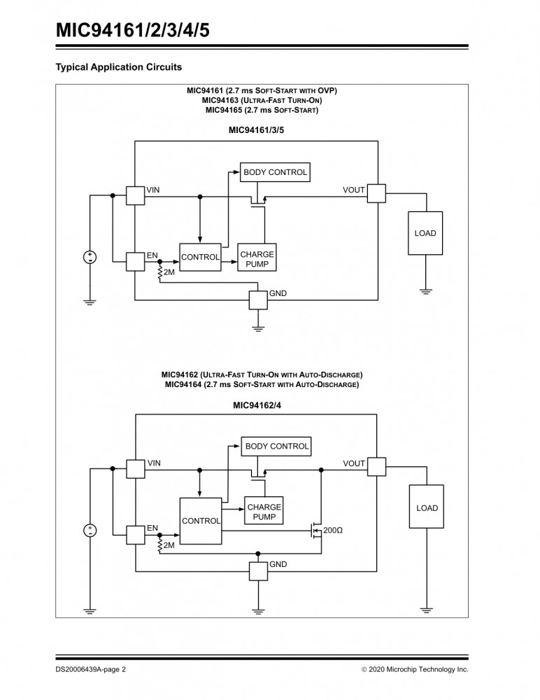 MIC94163 technical document page 2