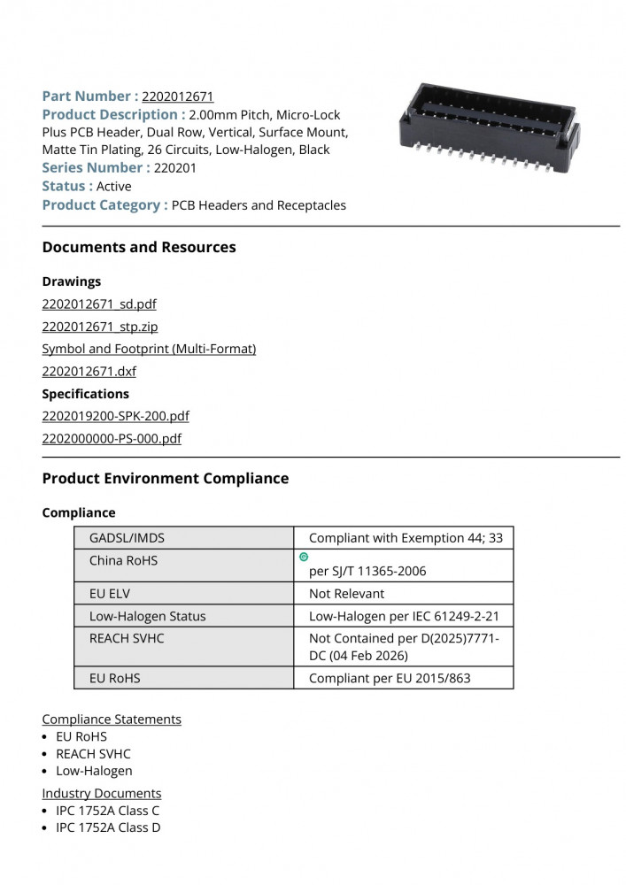 2202012671 technical document preview, page 1