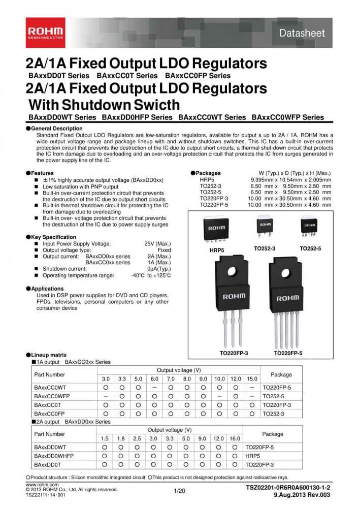 BA06CC0WFP-E2 datasheet page 1