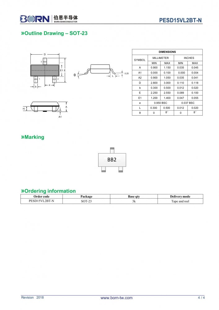 PESD15VL2BT-N datasheet page 4
