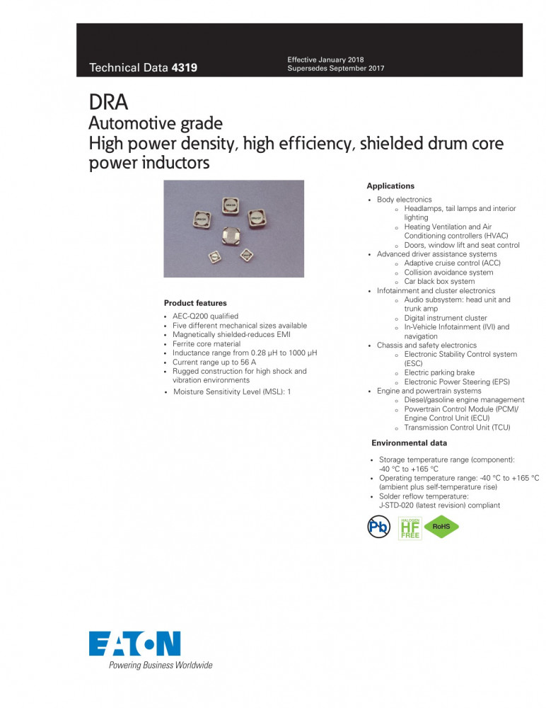 DRA series product overview