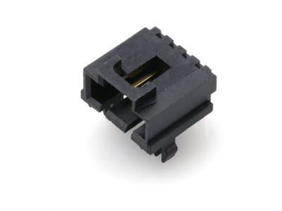 2.54mm Pitch SL Header, Single Row, Right Angle, 3.05mm Pocket, Shrouded, with Beveled Plastic Peg, 22 Circuits, 0.76µm Gold (Au) Selective Plating, Tin (Sn) PC Tail Plating