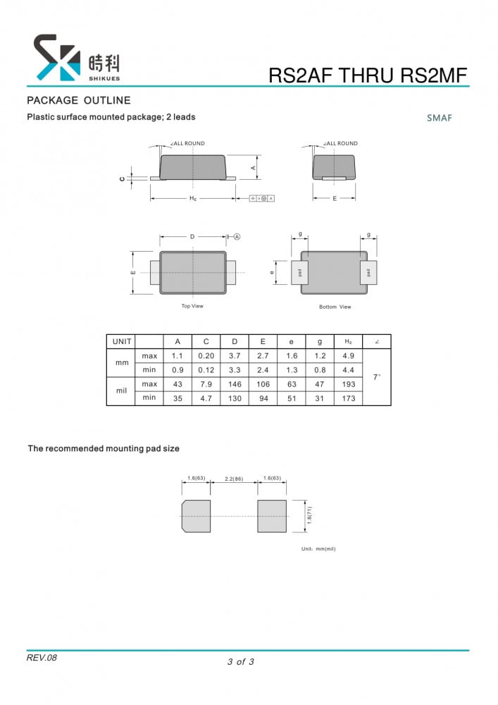 RS2JF datasheet page 3