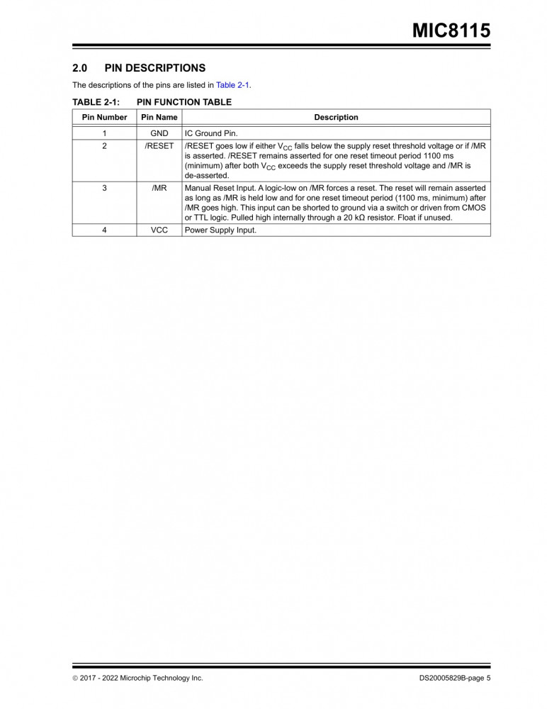 MIC8115 datasheet page 5